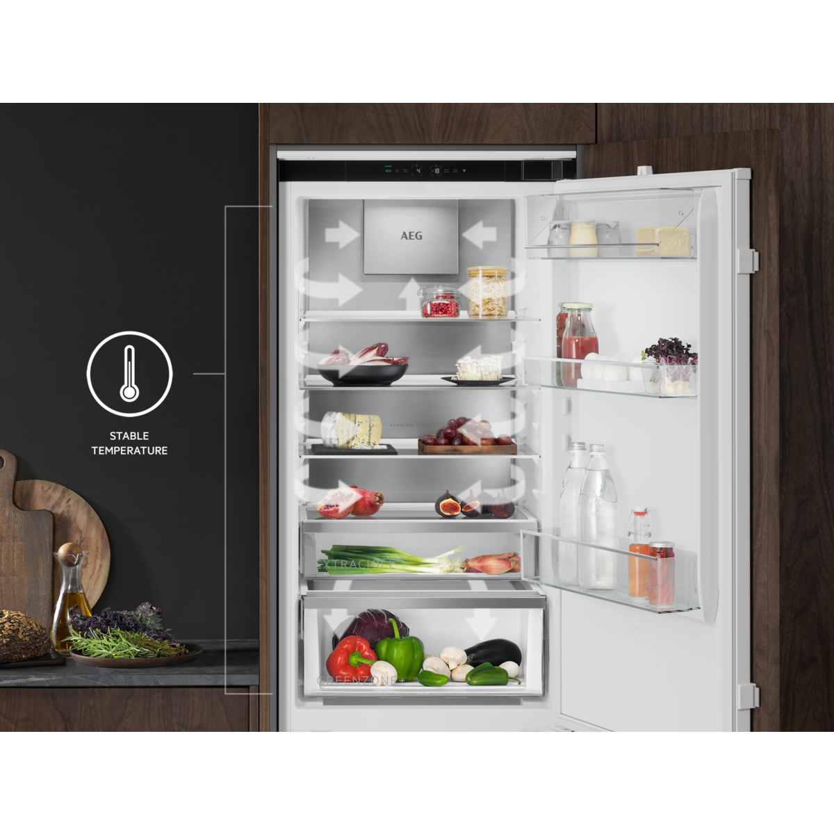 Série 8000 Cooling 360° Frigo-congélateur encastrable MultiSpace 189.4 cm Combi frigo ...
